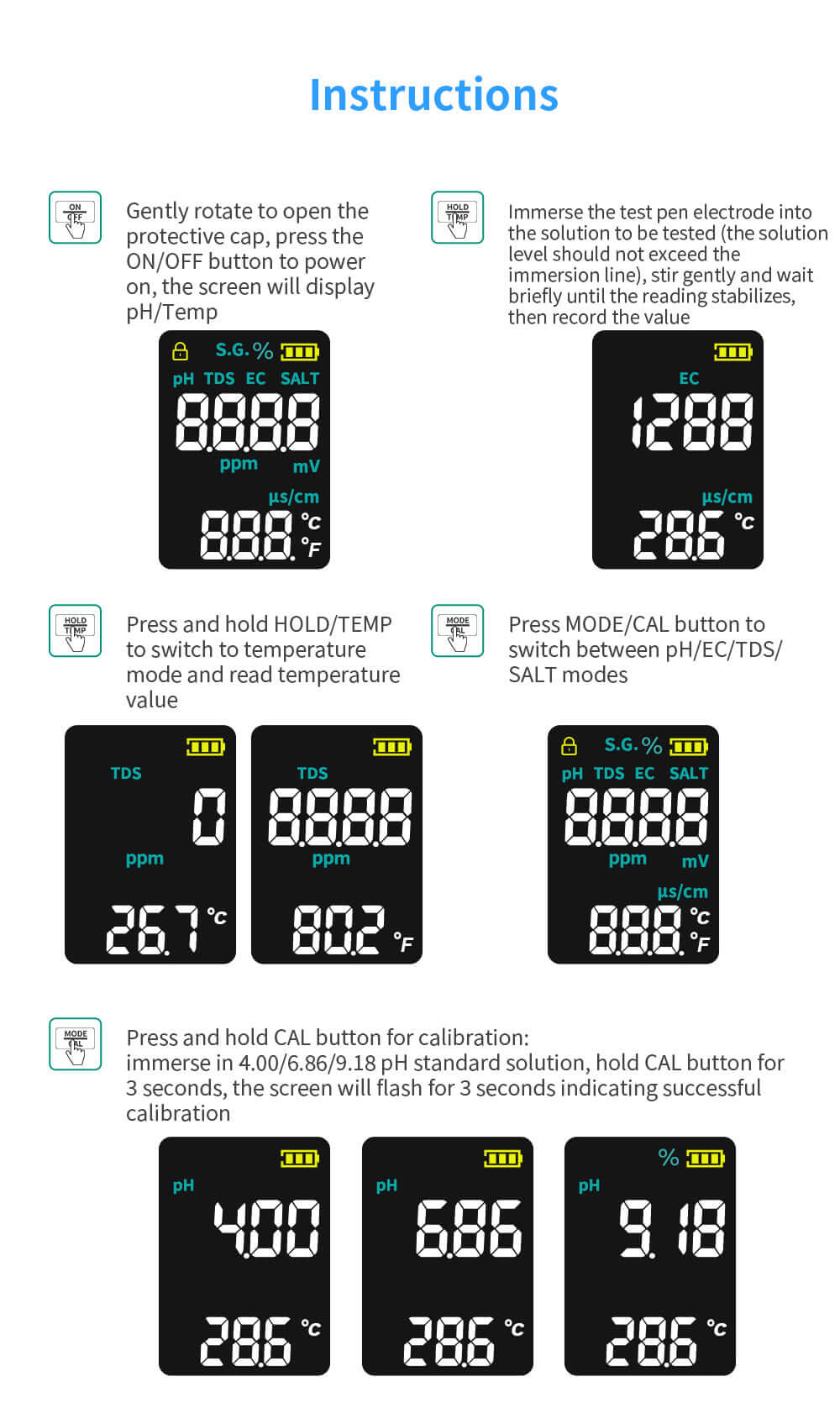 Digitales 7-in-1 TDS Meter HX 7 - Wasseranalyse für Kaffeezubereitung ...
